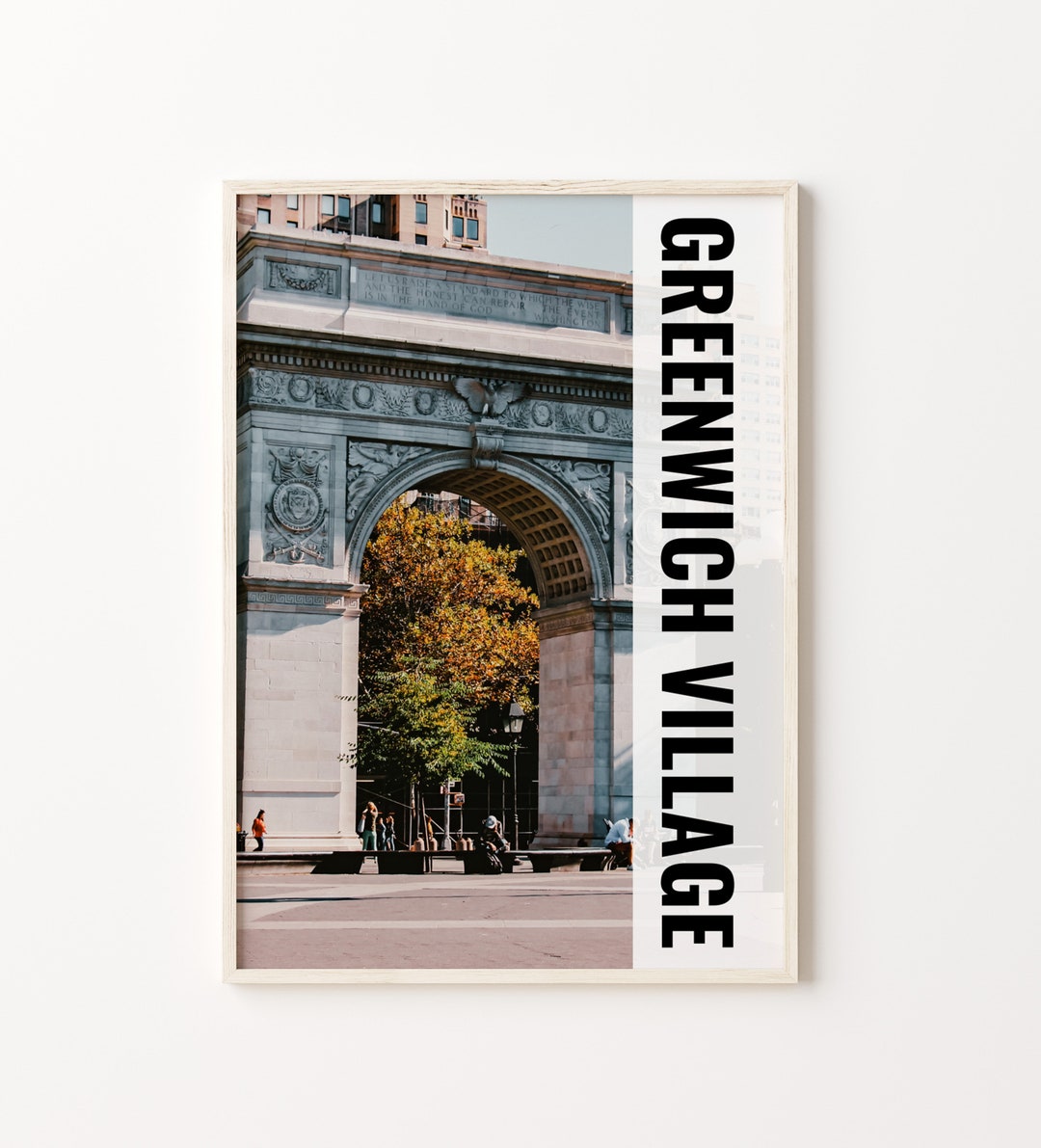 Greenwich Village Travel Print Wall Art Greenwich Village Wall Hanging ...