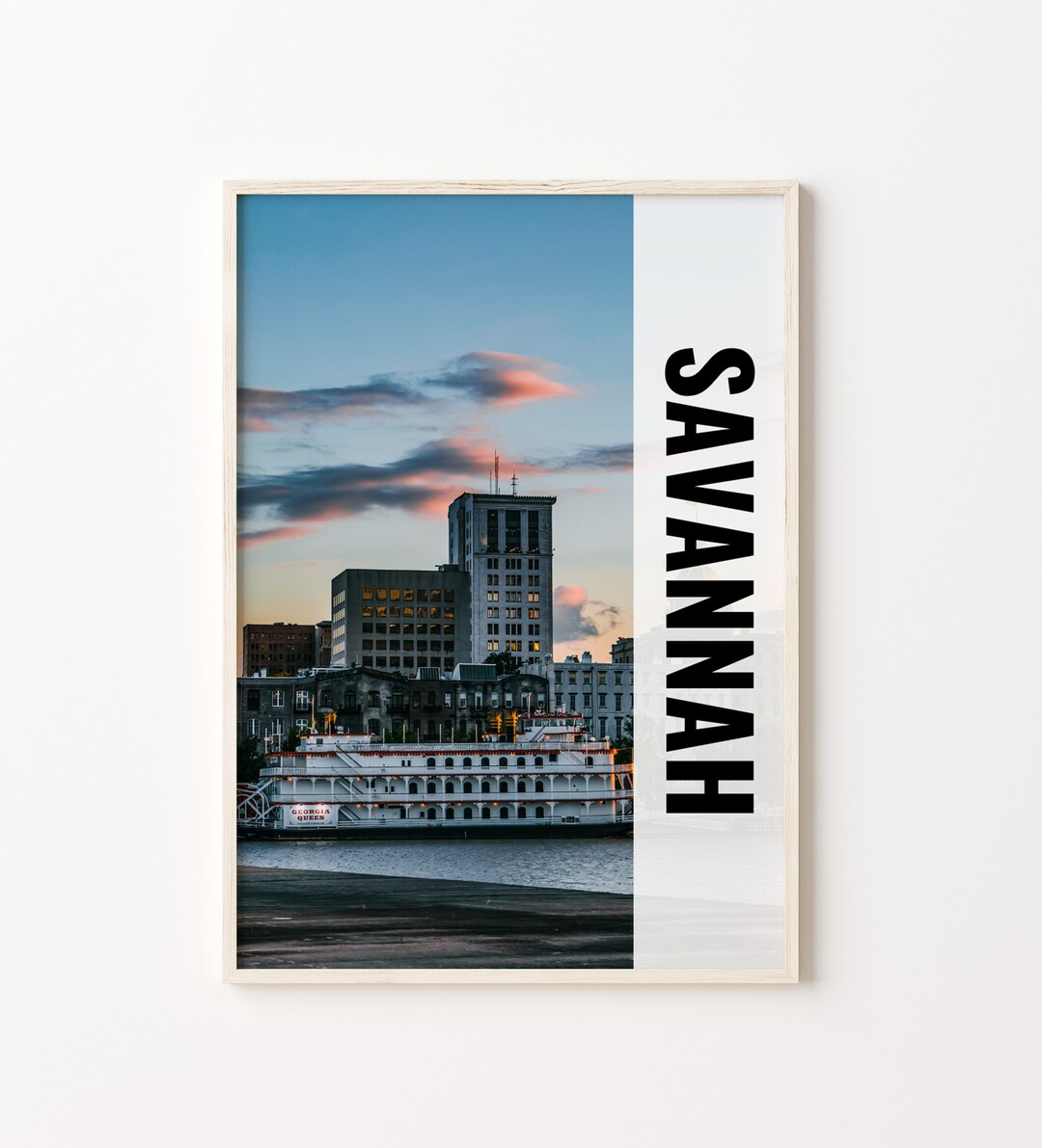 Savannah Travel Print Wall Art Savannah Wall Hanging Home Décor ...