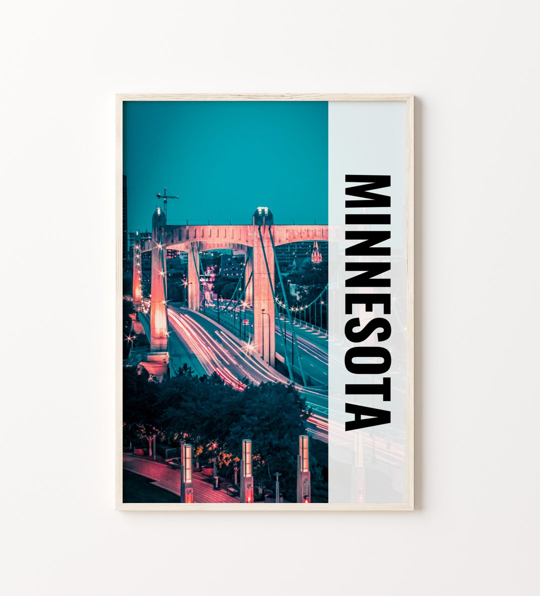 Minnesota Travel Print Wall Art Minnesota Wall Hanging Home Décor ...