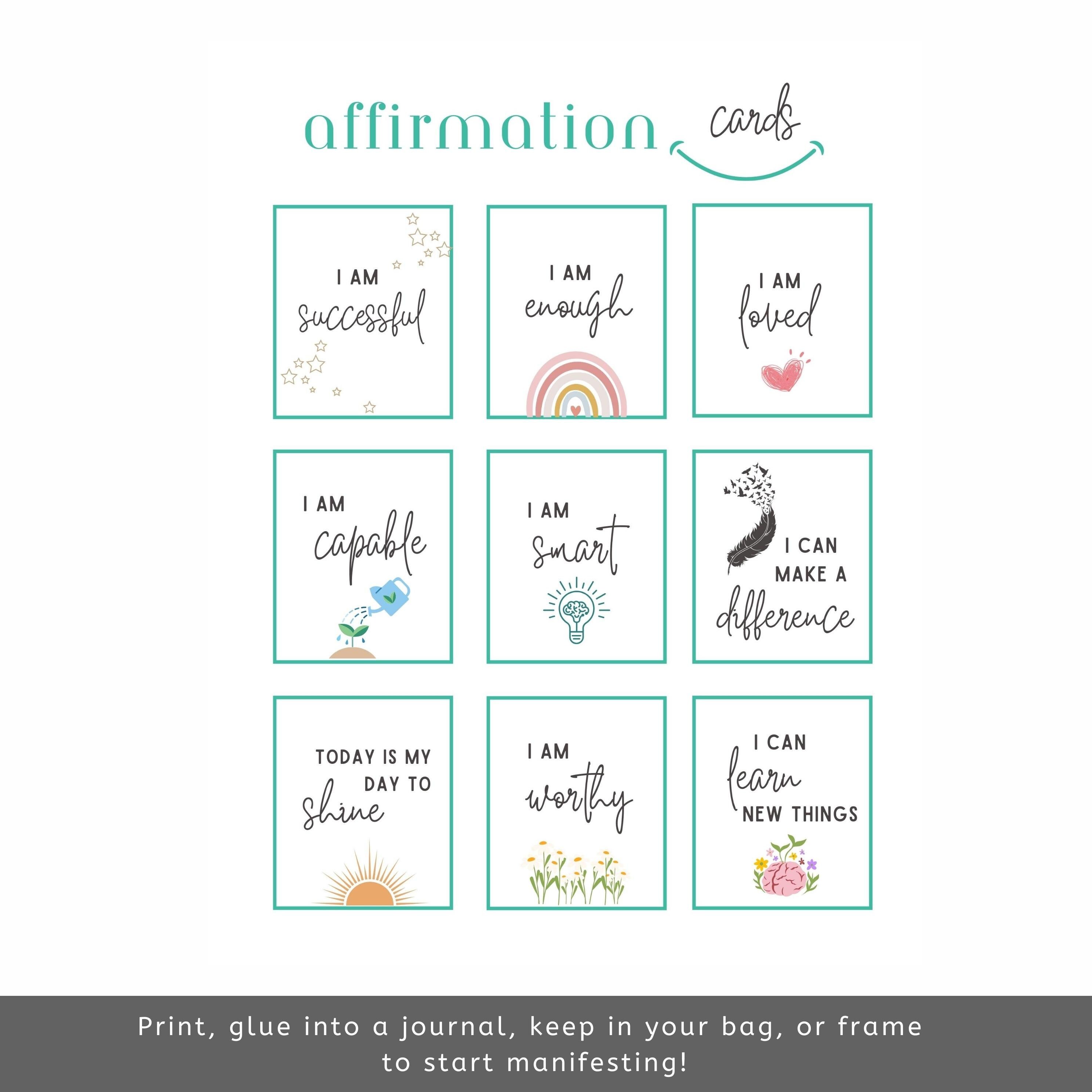 2024 Daily Gratitude Journal Printable, Affirmation Cards, Weekly ...