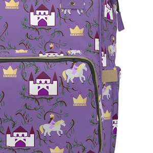 Princess Castle Diaper Bag Backpack - Etsy
