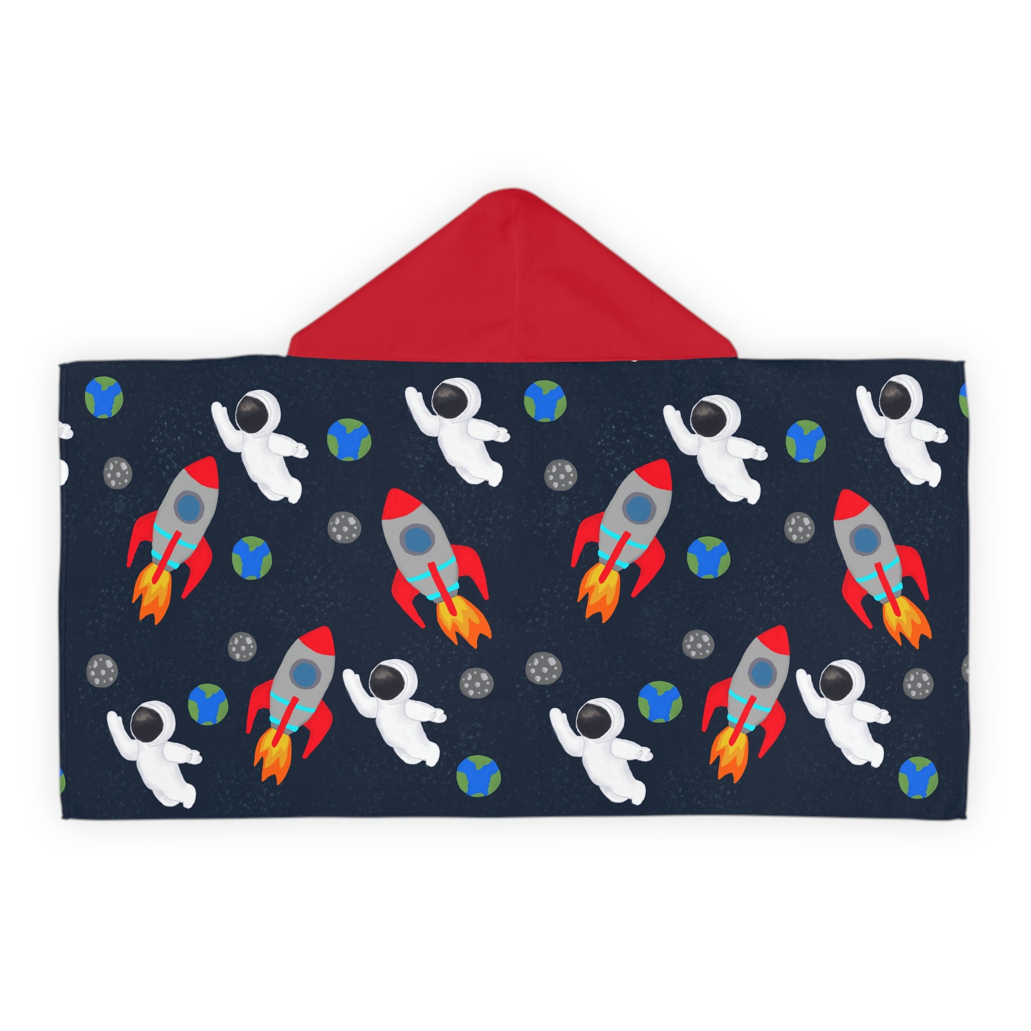 Astronaut Hooded Towel Outer Space Kids - Etsy Canada