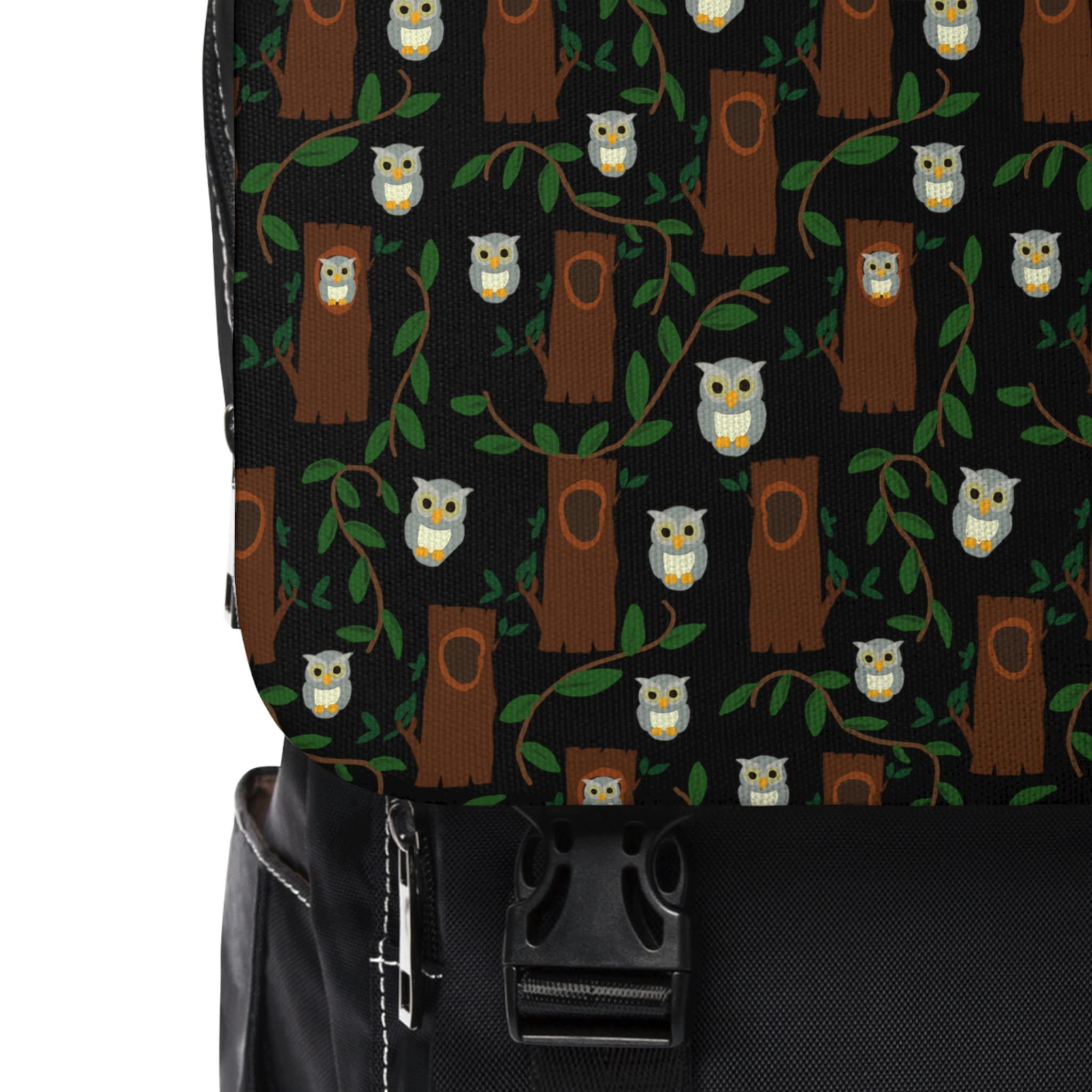 Owl Shoulder Open Top Flap Backpack - Etsy