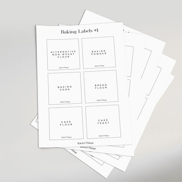 Baking Labels - Etsy