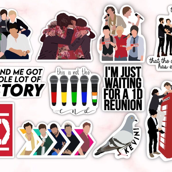 One Direction Stickers - Etsy
