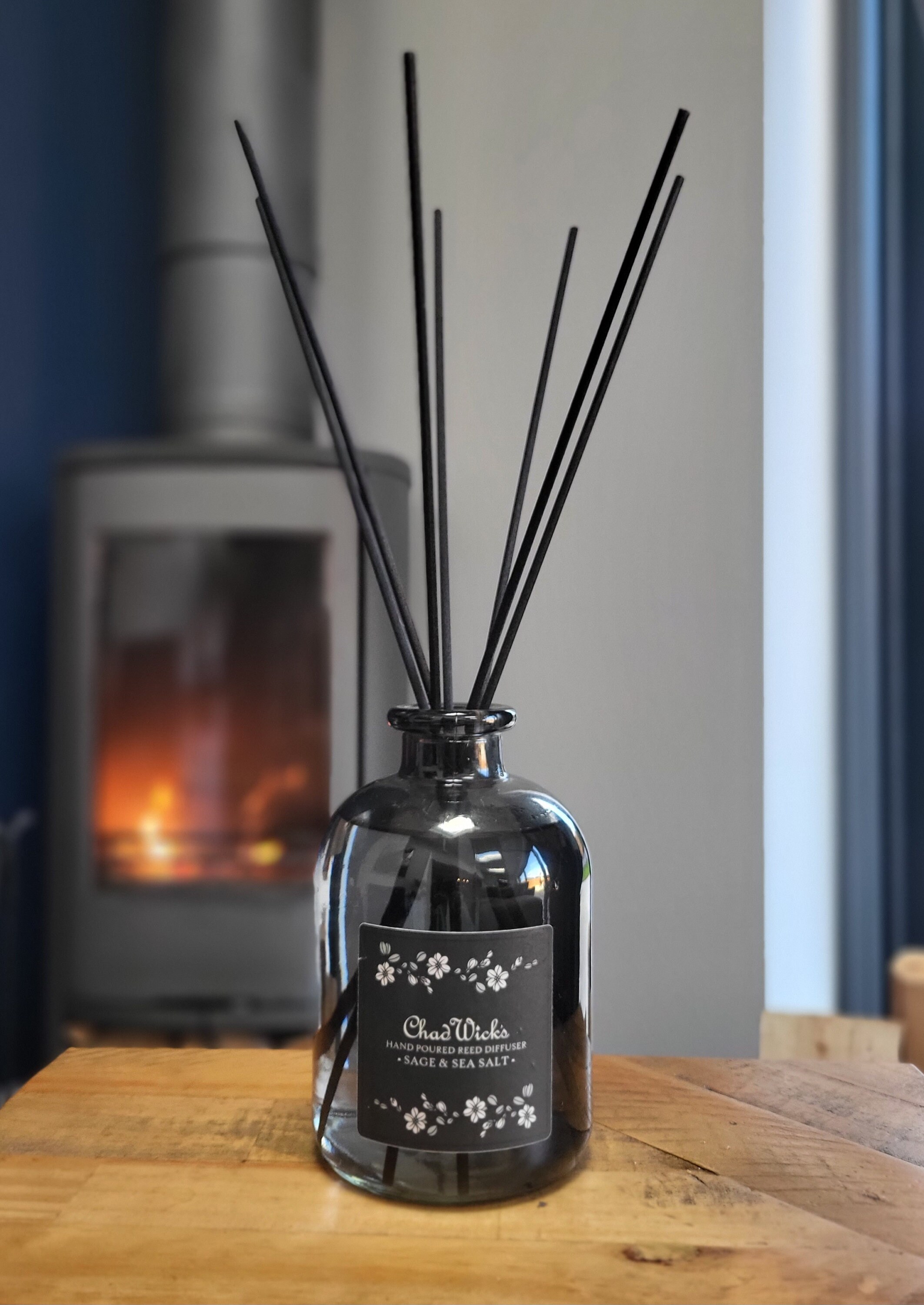 XXL Extra Large 1000ml Luxury Hand Poured Highly Scented Grey Glass ...