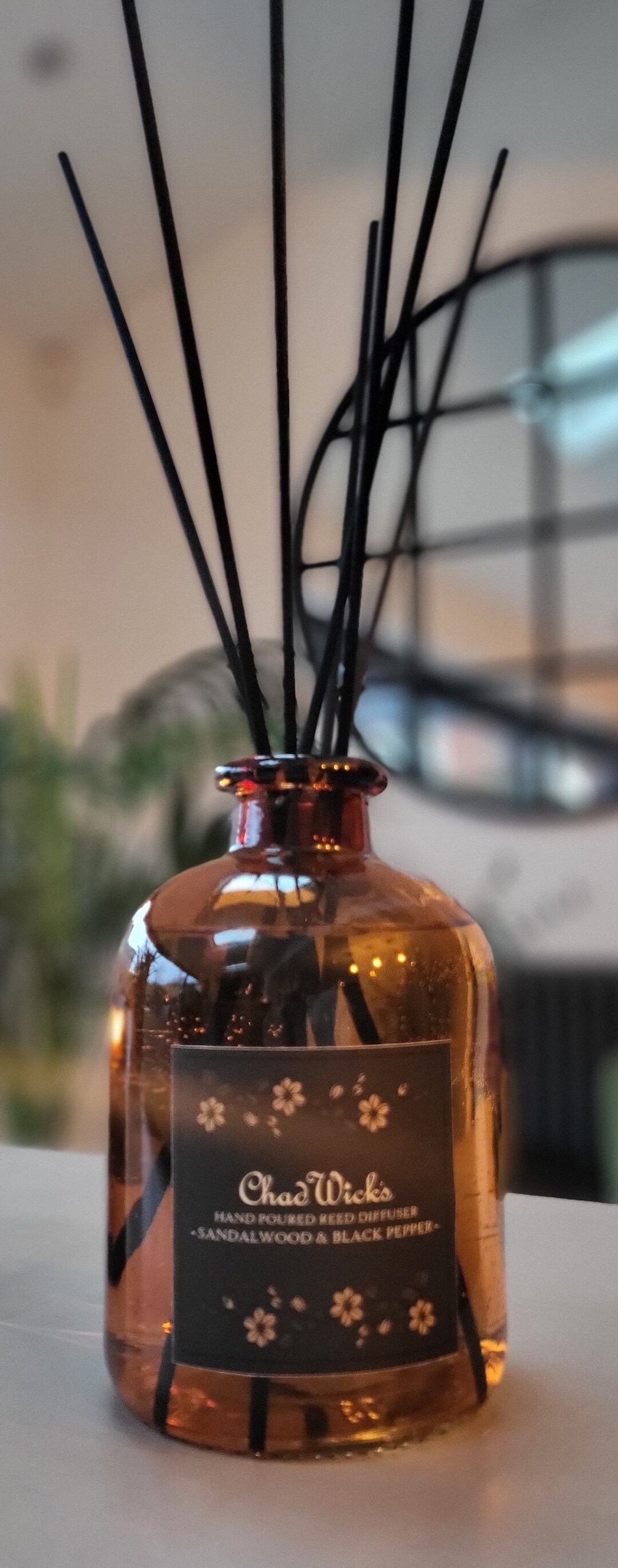 XXL Extra Large 1 Litre/1000ml Luxury Hand Poured Highly Scented Amber ...