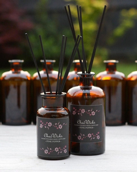 Pink Pepper Amber Glass Reed Diffuser 250/500ml - Etsy
