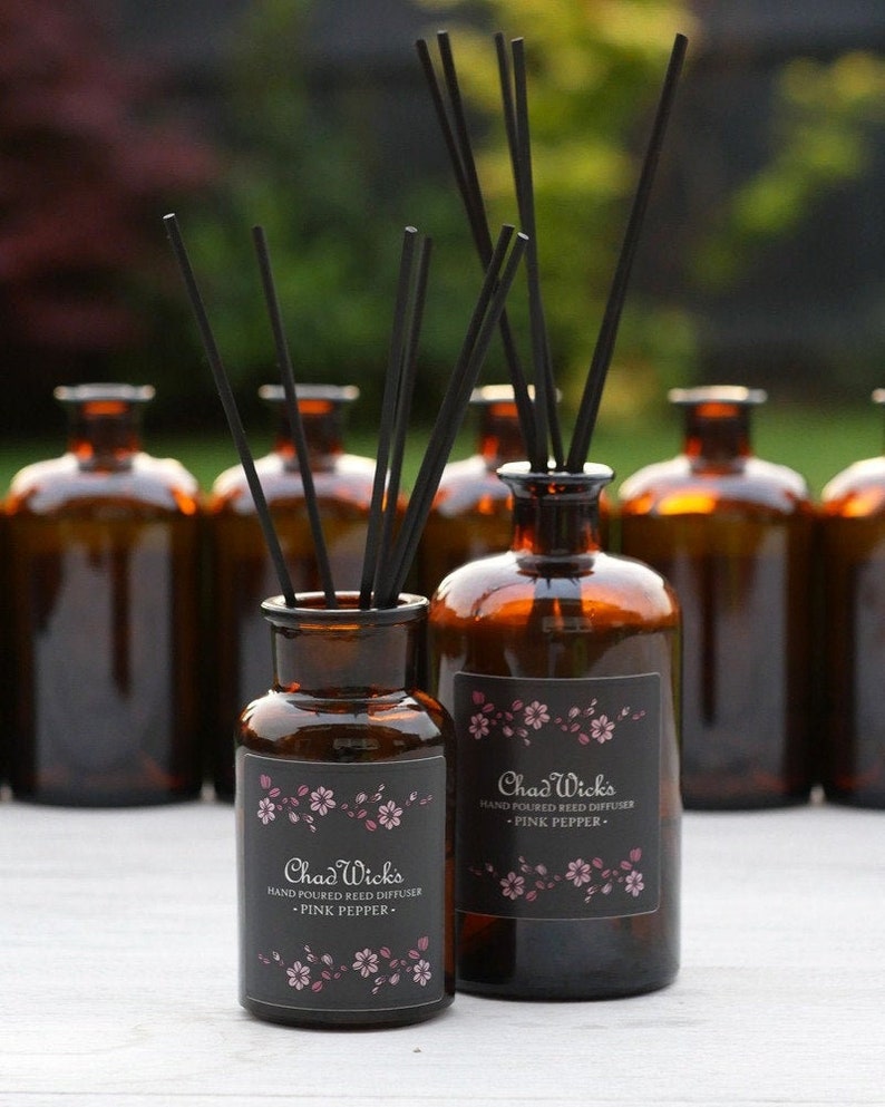 Pink Pepper Amber Glass Reed Diffuser 250/500ml - Etsy