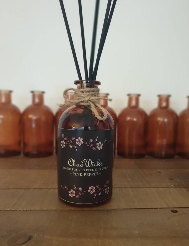 Pink Pepper Amber Glass Reed Diffuser 250/500ml - Etsy
