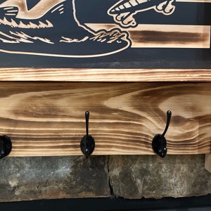 Customizable Fish Coat Rack (can Add a Design of Your Choice on Flag ...