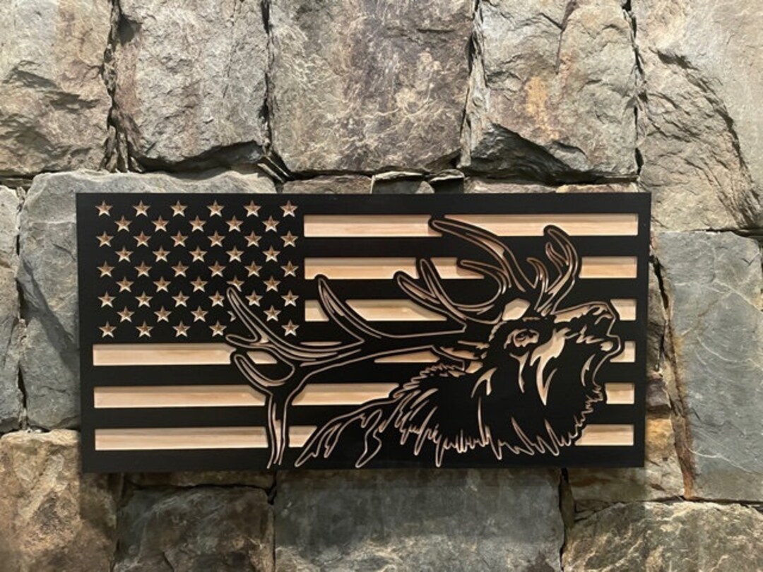 Customizable Bull Elk Flag - Etsy
