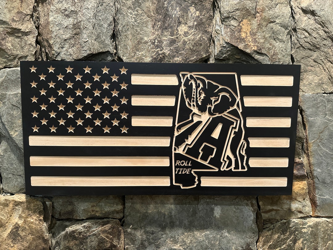 Customizable Alabama/crimson Tide Flag - Etsy