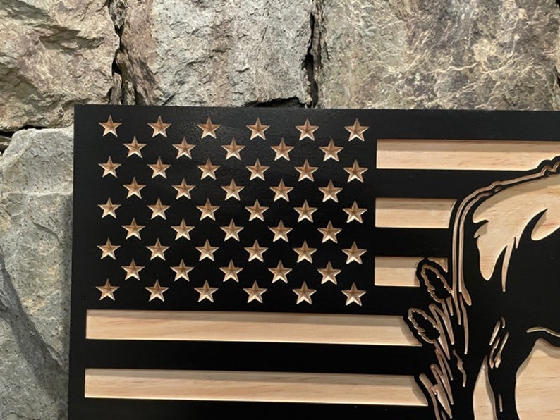 Customizable Buffalo Bison Scene Flag - Etsy