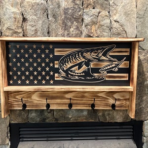 Customizable Fish Coat Rack (can Add a Design of Your Choice on Flag ...