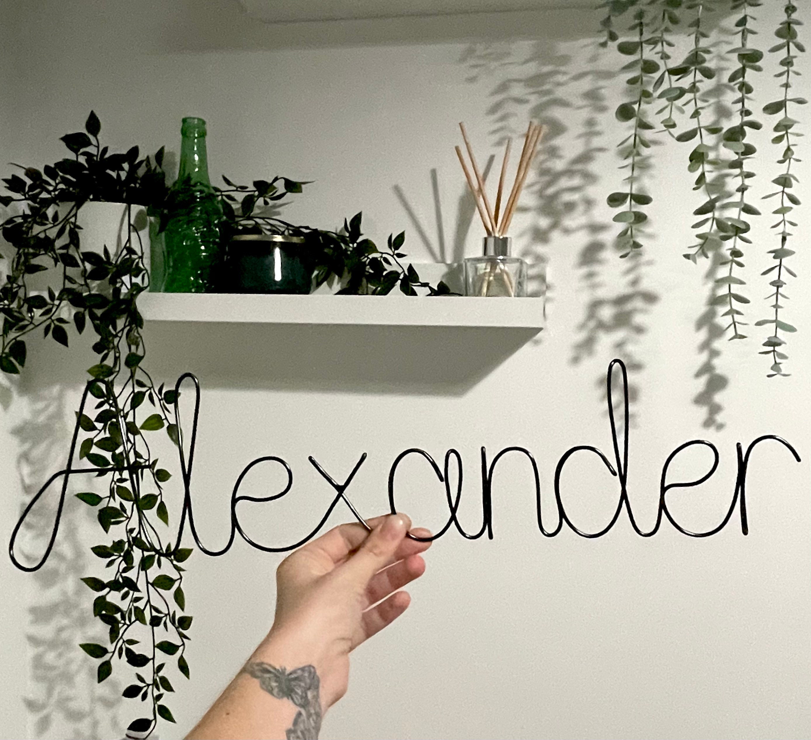 Personalised Knitted Wire/ Plain Wire Signs - Etsy UK