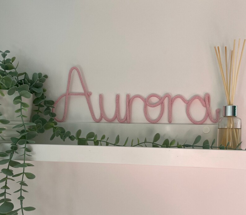Personalised Knitted Wire/ Plain Wire Signs - Etsy UK