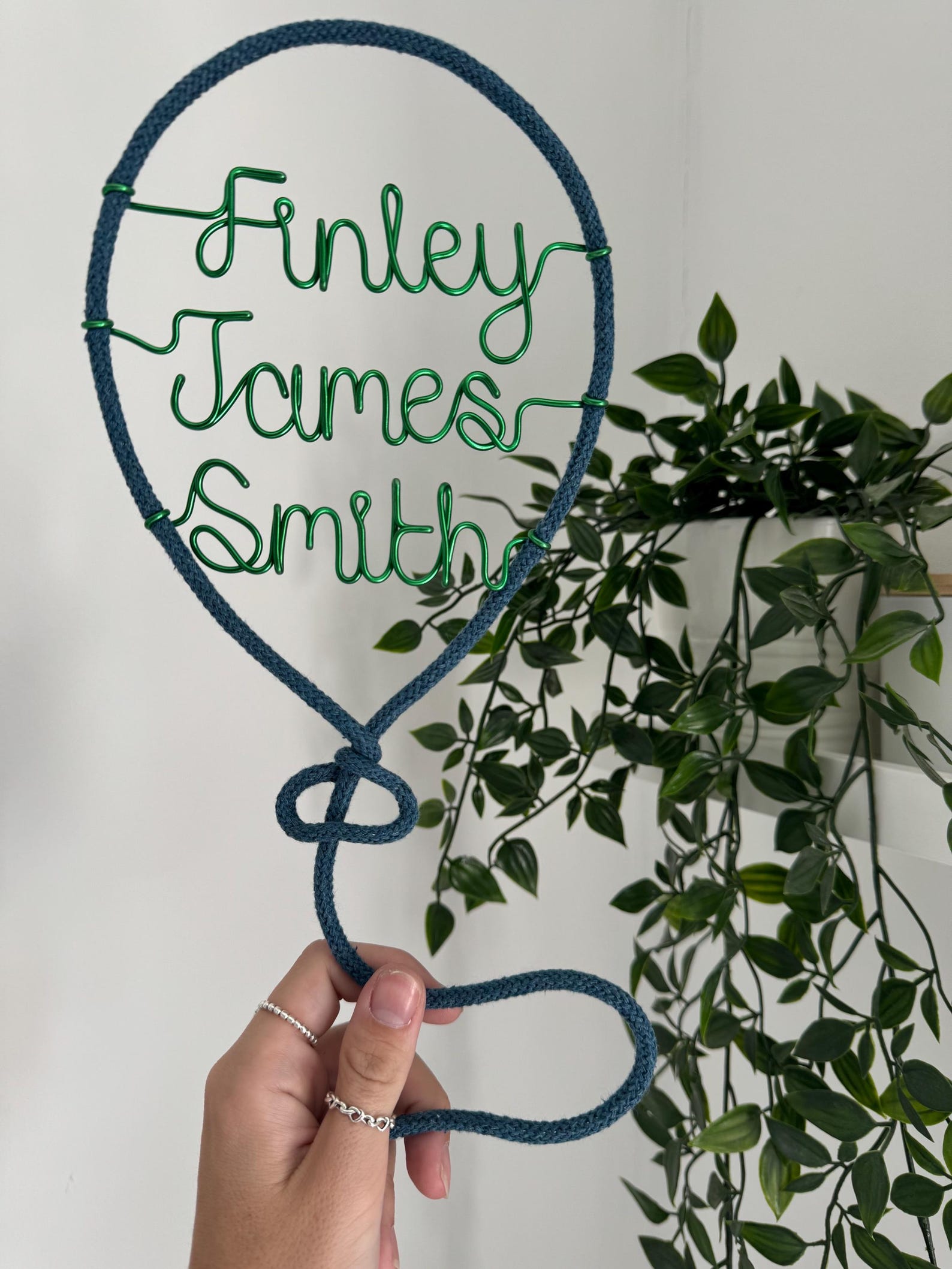 Knitted Wire Personalised Balloons - Etsy