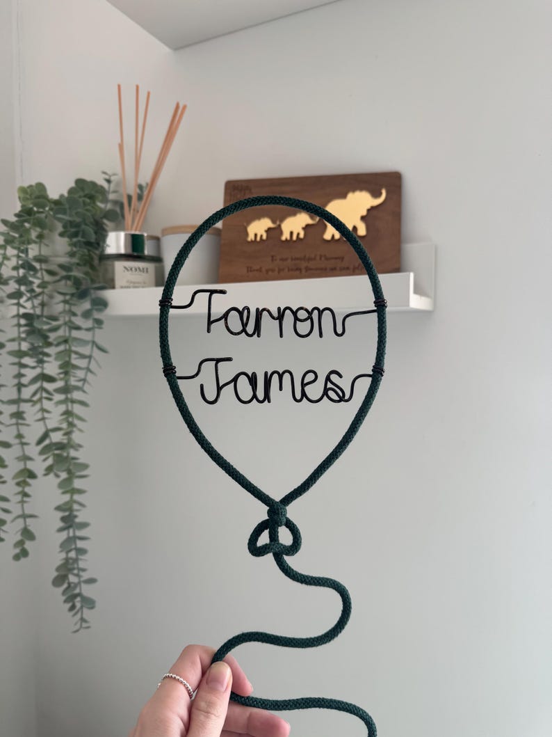 Knitted Wire Personalised Balloons - Etsy UK