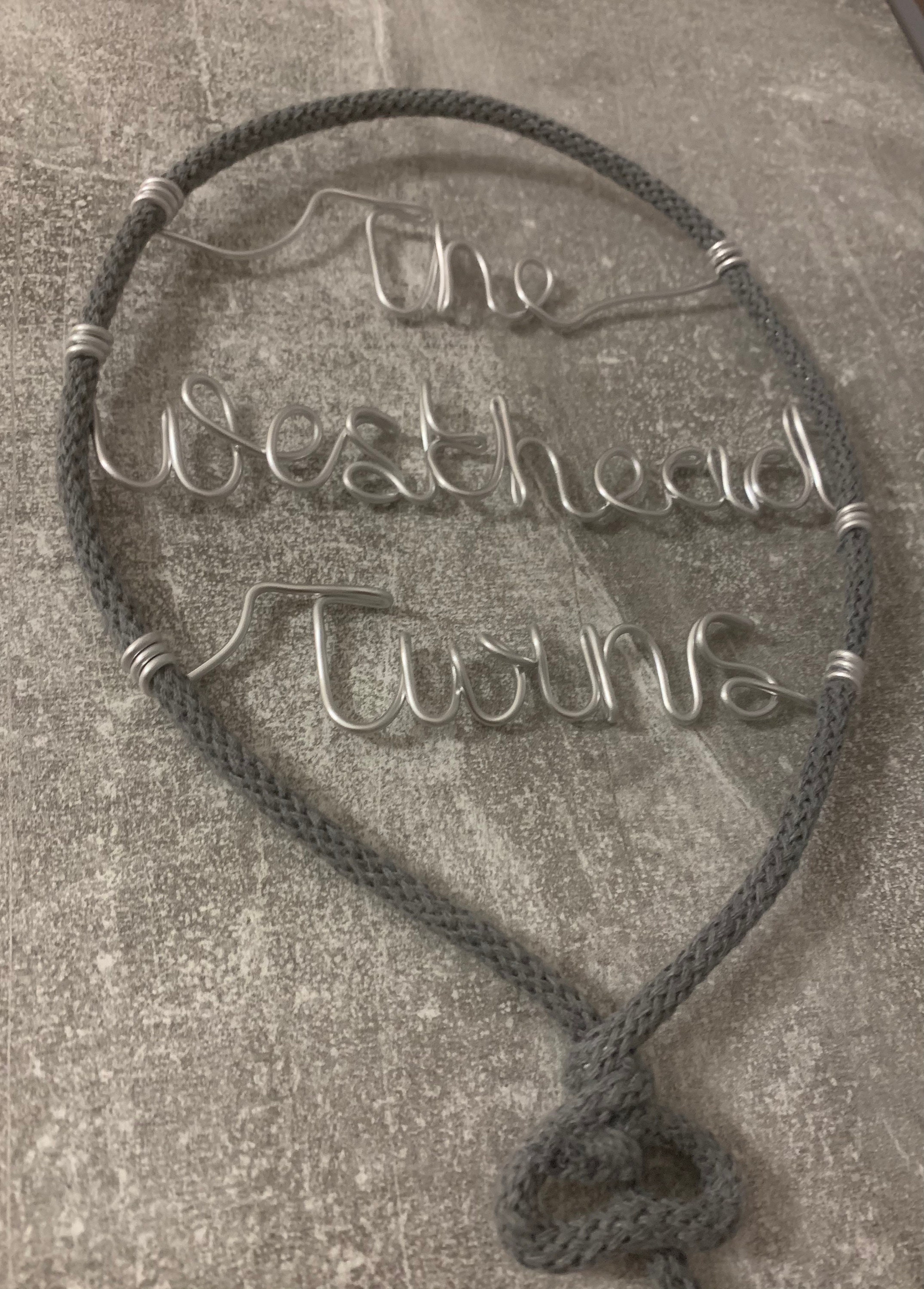 Knitted wire personalised balloons | Etsy