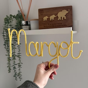 Personalised Knitted Wire/ Plain Wire Signs - Etsy UK