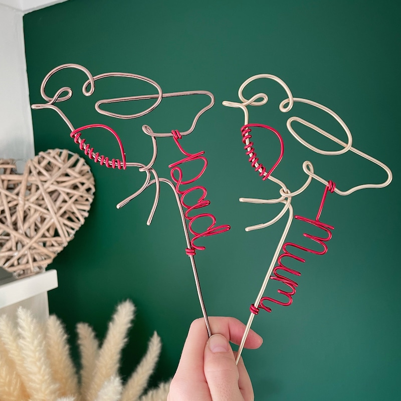 Robin Wire Garden - Etsy UK
