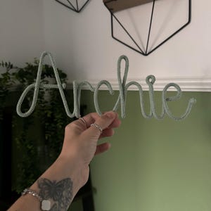 Personalised Knitted Wire/ Plain Wire Signs - Etsy UK