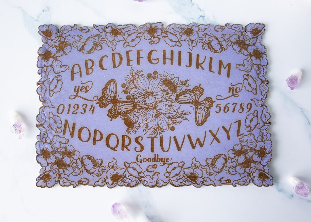 Butterfly Spirit Board With Planchette Lilac | Divination Decorative ...