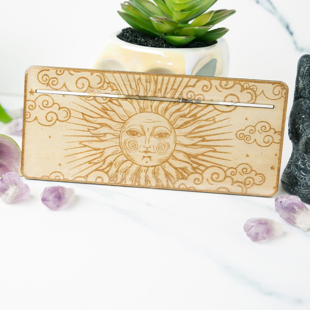 Sun Tarot Card Stand | Moon Tarot Display | Card of the Day Stand ...