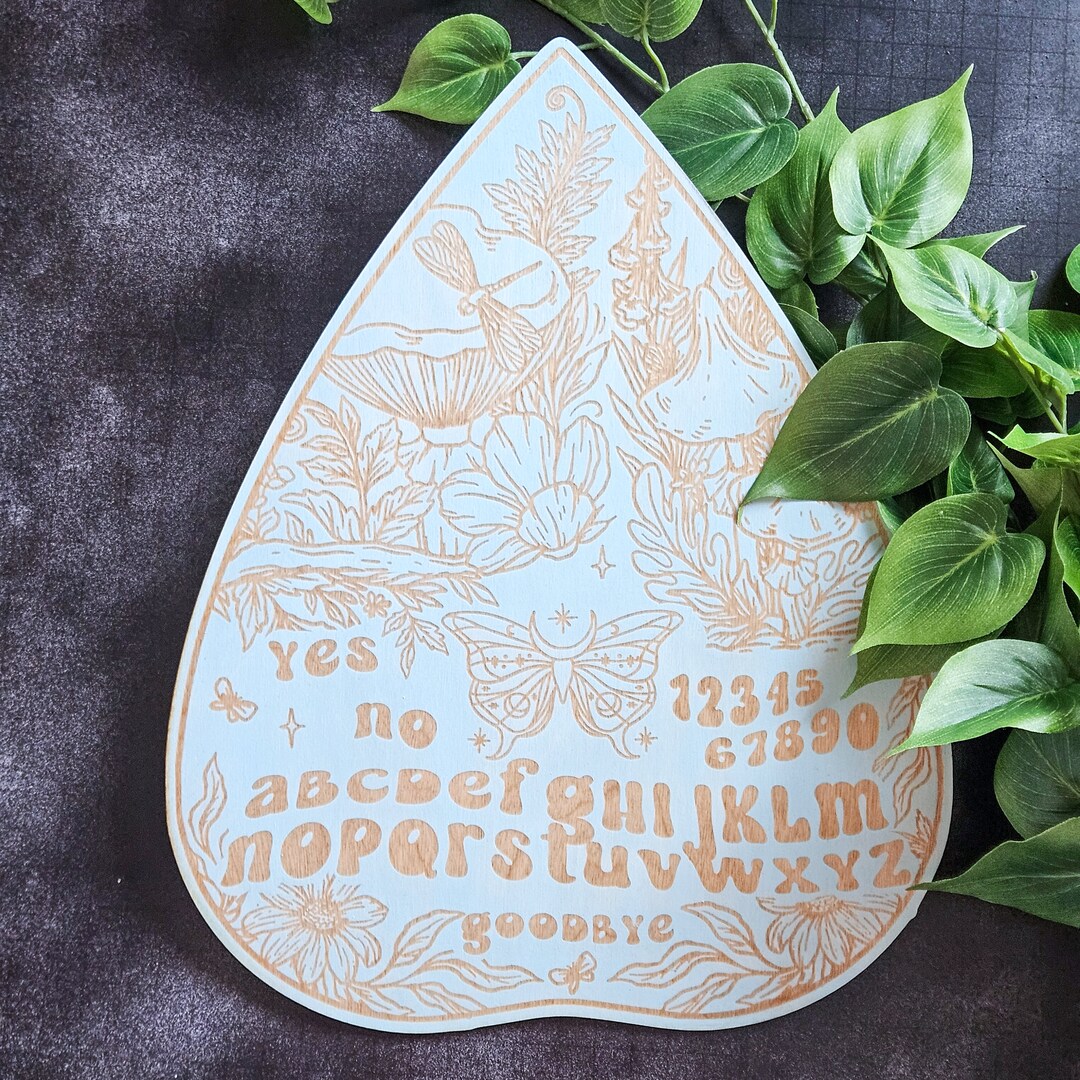 Blue Bohemian Nature Inspired Planchette Spirit Board Divination ...