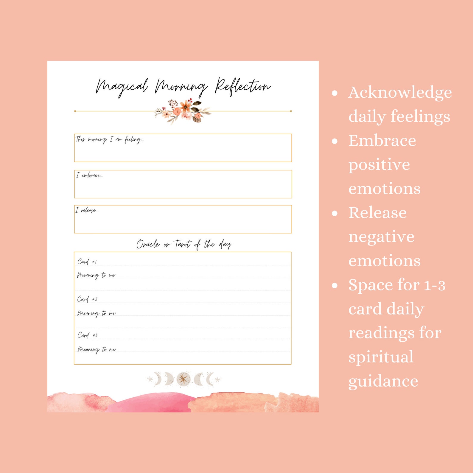 Magical Morning Reflection Daily Planner - Etsy