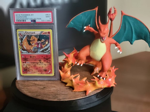 Charizard Graded Card Stand - Etsy