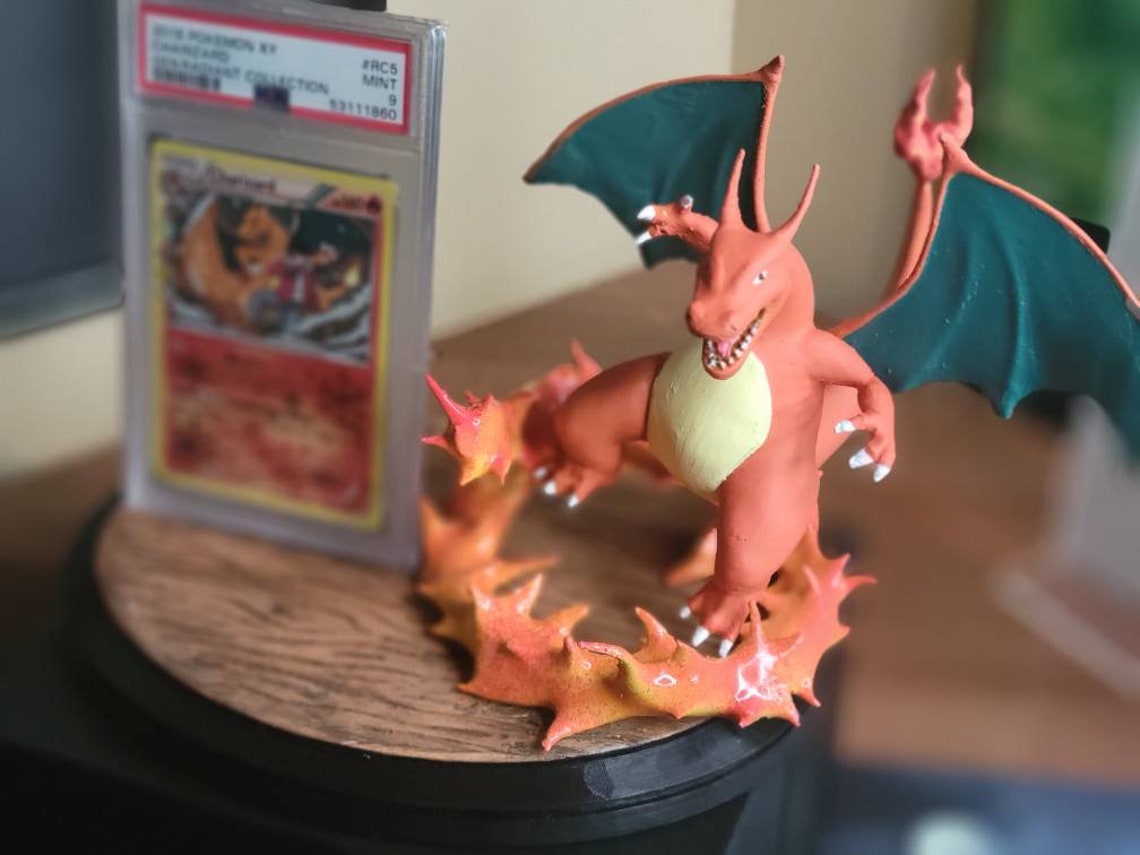 Charizard Graded Card Stand - Etsy