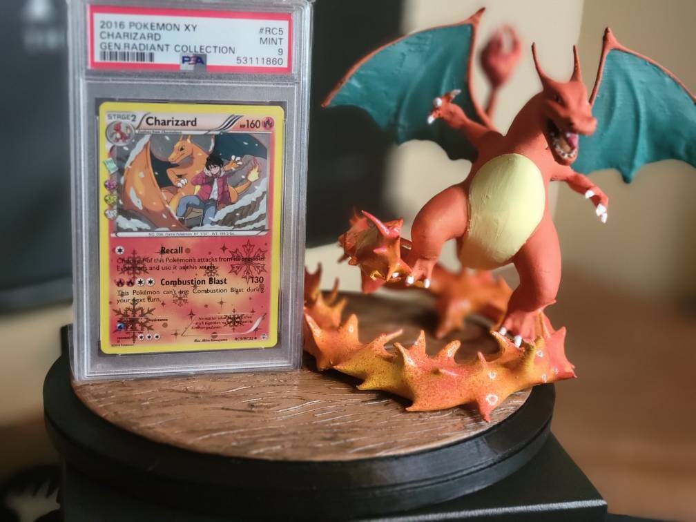 Charizard Graded Card Stand - Etsy