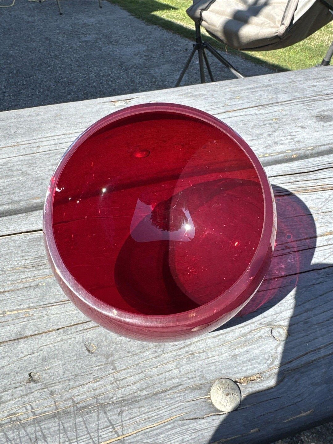 Ruby Red Glass Tilt Orb Ball Shape Angel Cut Bowl Candy Dish - Etsy