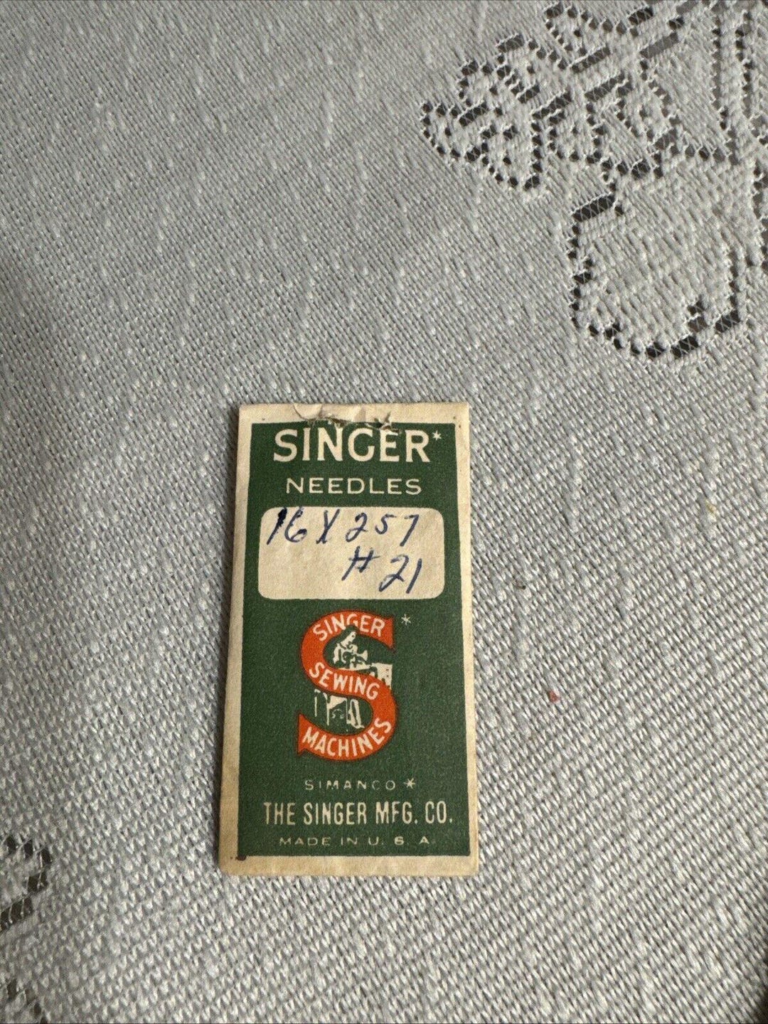 6 X Singer Simanco Vintage Sewing Needles NOS Size 21 16x257 - Etsy