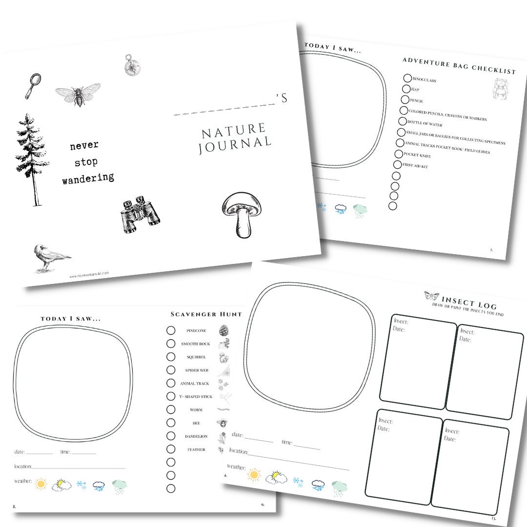 PDF DIGITAL FILE Printable Nature Journal for Kids - Etsy