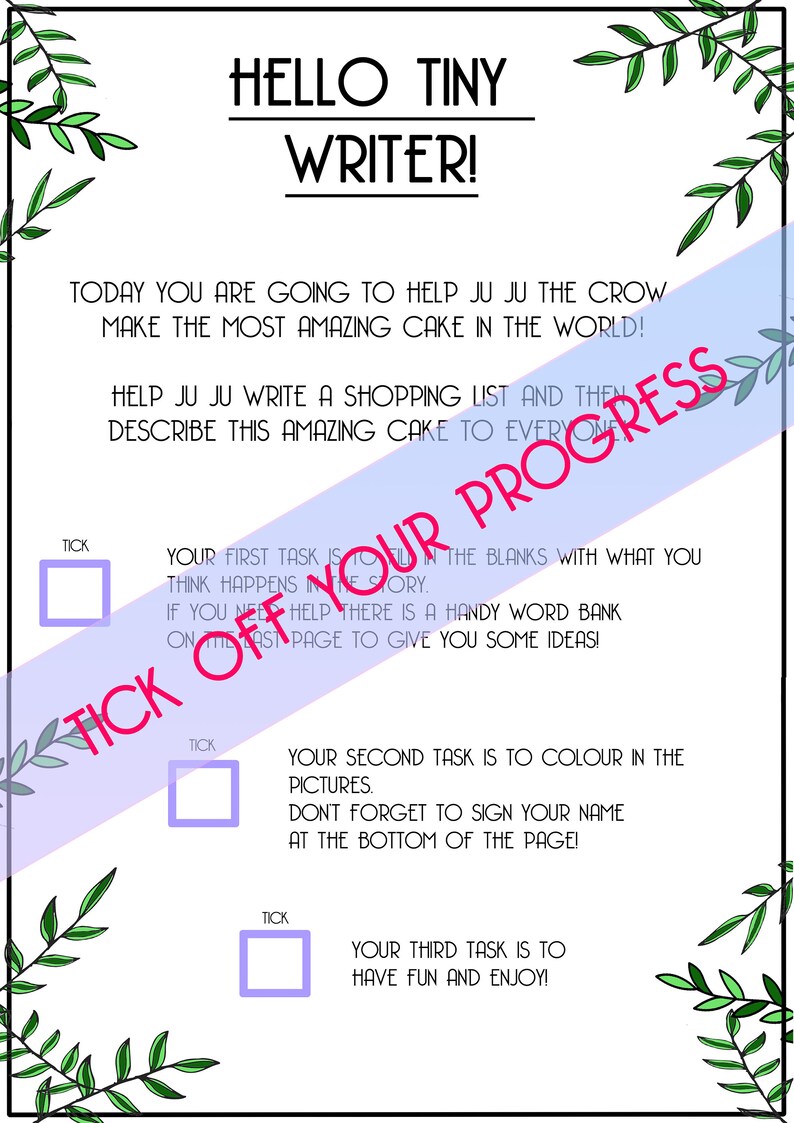 Kids Fill in the Blanks Story Digital Download - Etsy