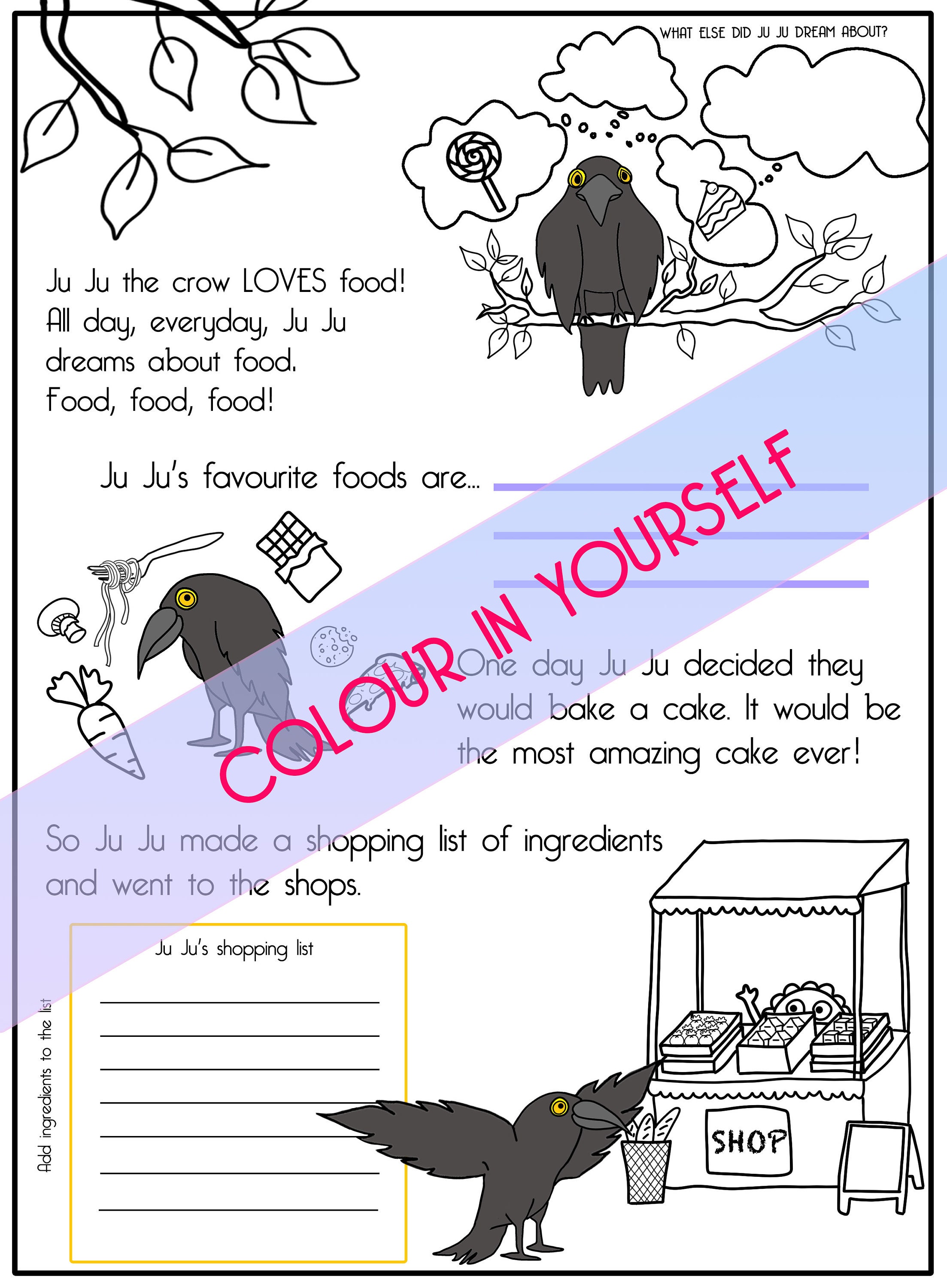 Kids Fill in the Blanks Story Digital Download - Etsy