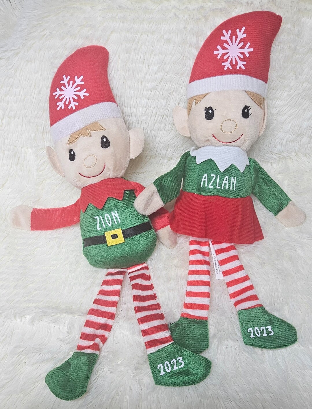 Personalized Christmas Elf Plush – Custom Name, Holiday Decoration - Etsy