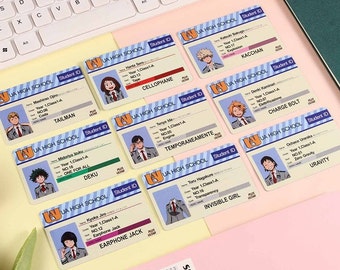 My Hero Academia Card - Etsy