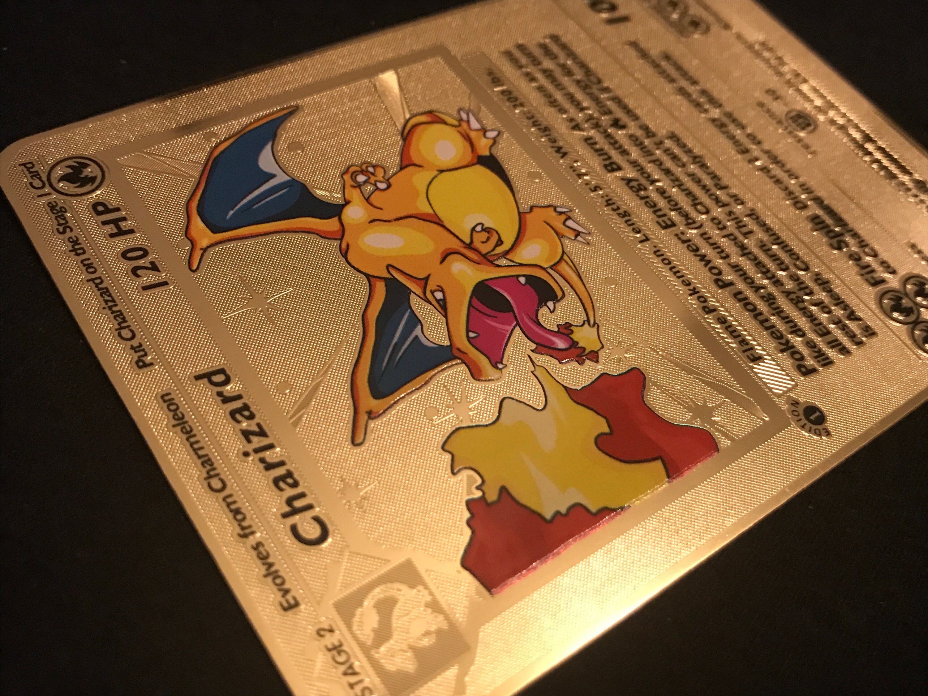 Pokemon Metal Charizard 1. Edition Shadowless Custom Trading | Etsy