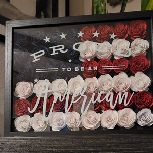 American Flag Shadow Box - Etsy