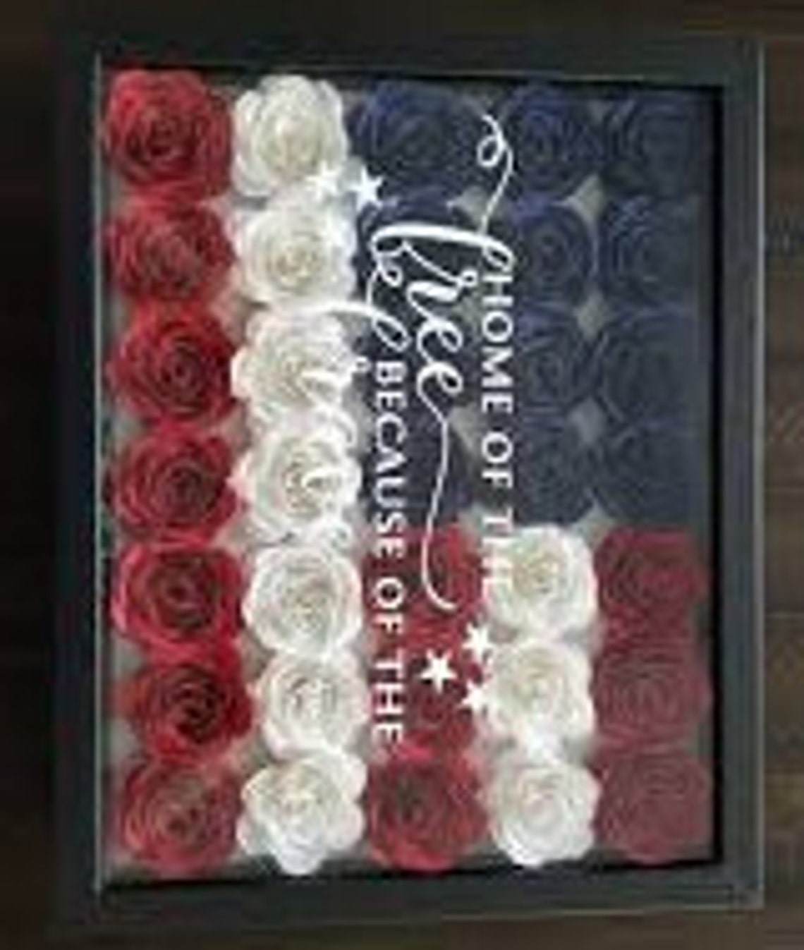 American Flag Shadow Box - Etsy