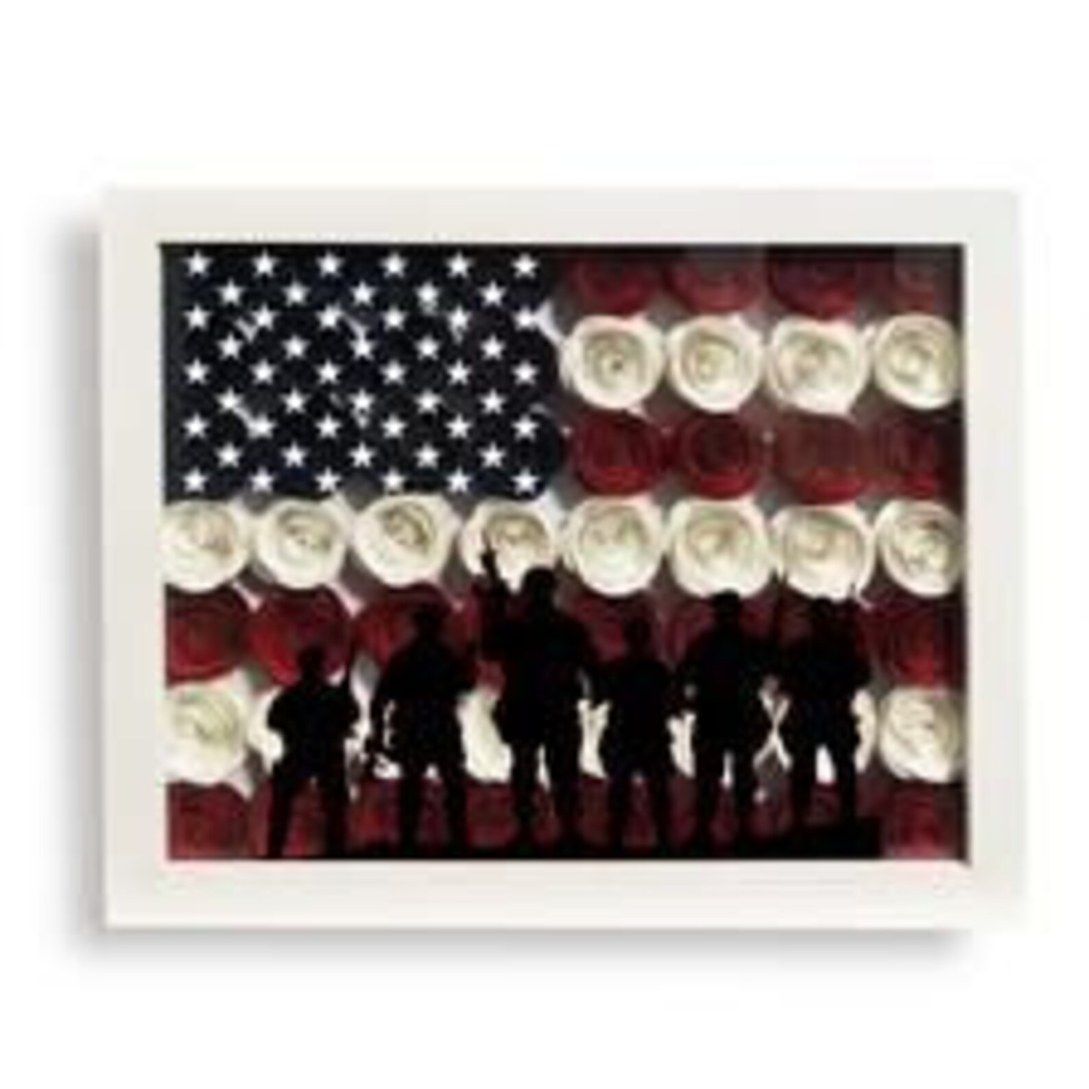 American Flag Shadow Box - Etsy