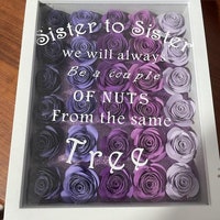 Sisters Layered Card 3D, SVG Shadow Box for Sisters, Flowers Paper ...