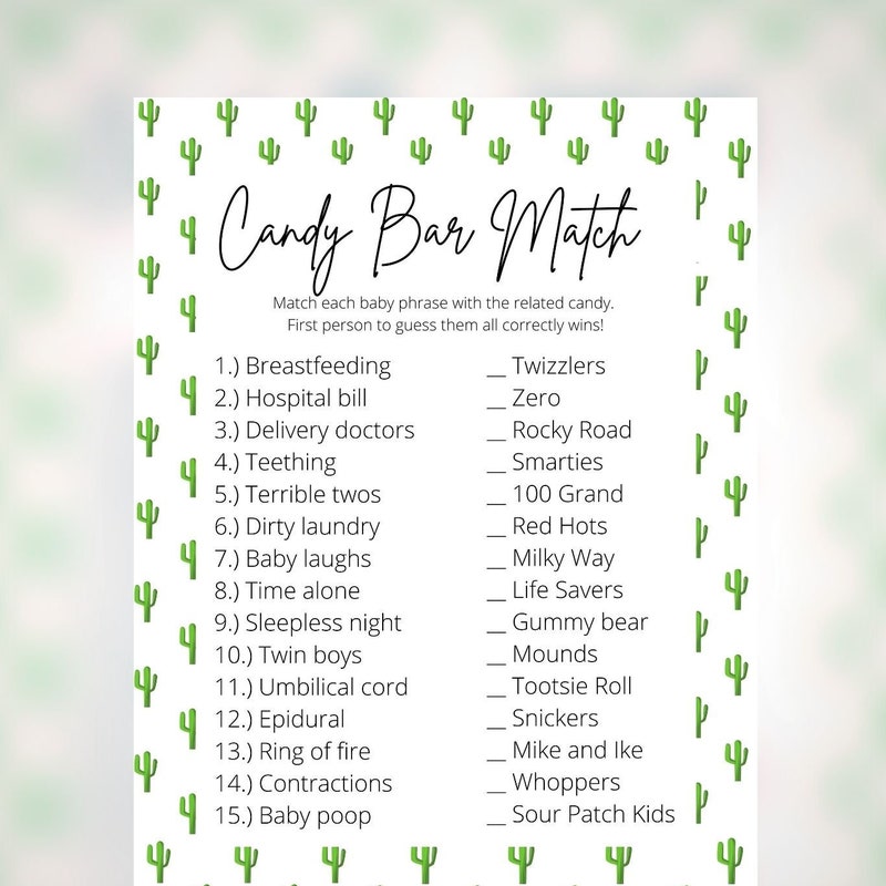 Cactus Matches - Etsy