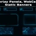 Animated Twitch Package Space Aqua Molecules - Animated Twitch Overlay ...