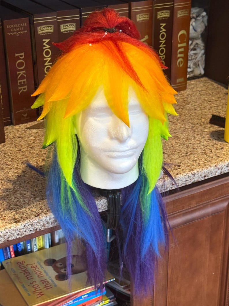 Rainbow Dash My Little Pony Rainbow Cosplay Wig - Etsy