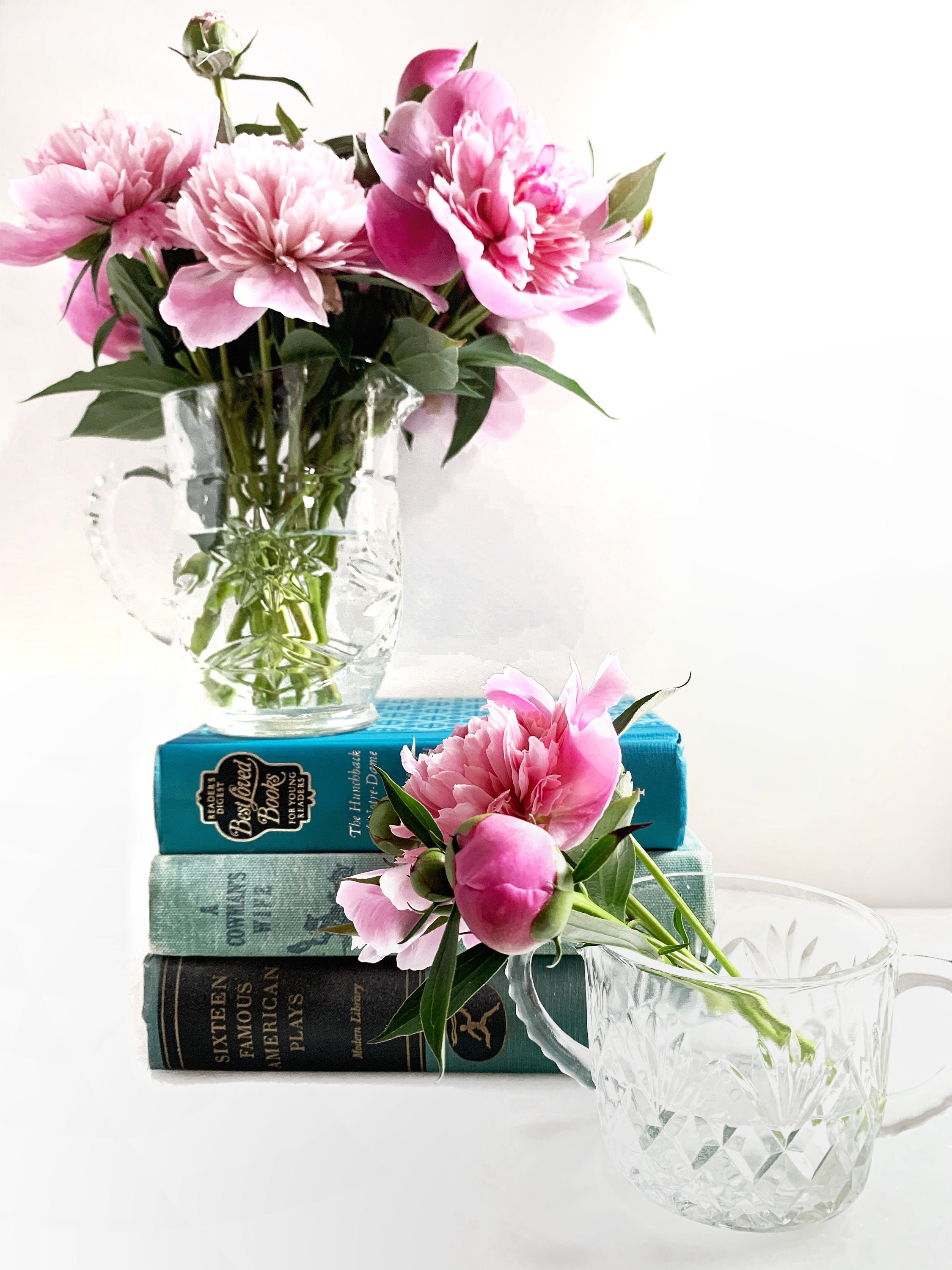 ANCHOR HOCKING Early American Prescut EAPC Clear Glass star of David ...